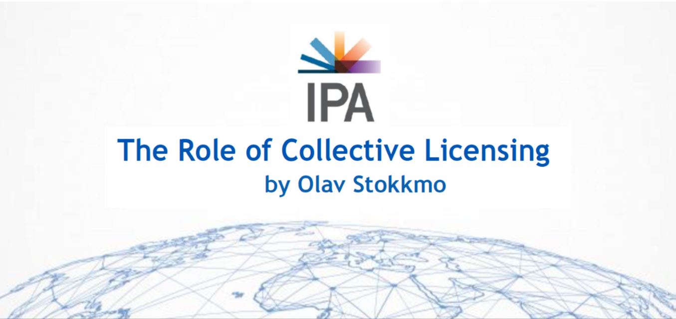 The role of collective licensing by Olav Stokkmo – International ...