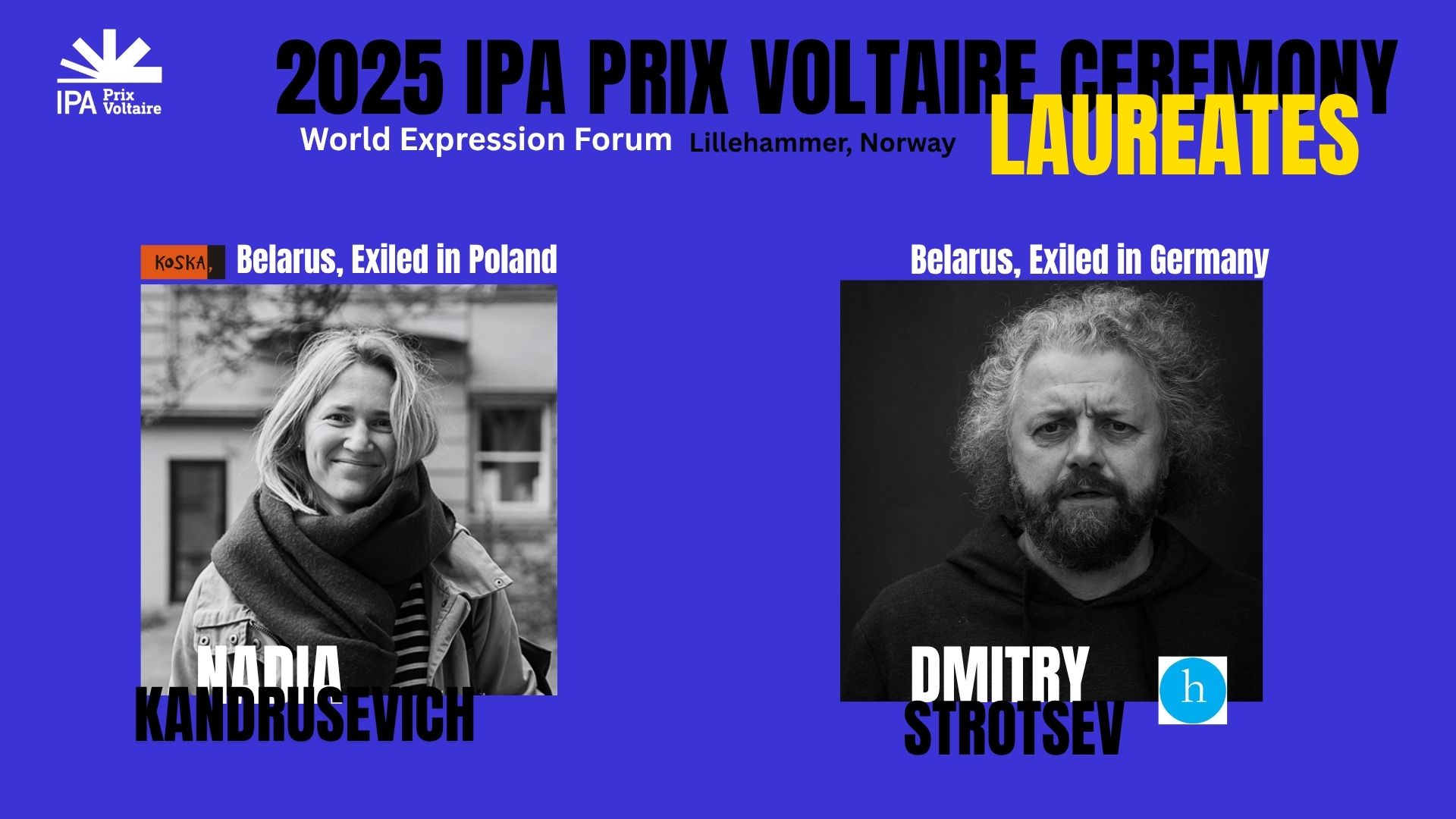 2025 IPA Prix Voltaire Recongises Exiled Belarusian Publishers Nadia ...